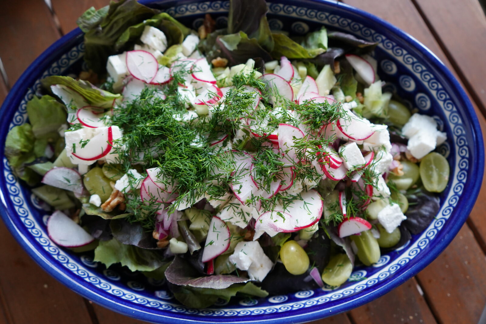 Dill & Grape Salad Recipe - With Tahini Dressing - britstable.com