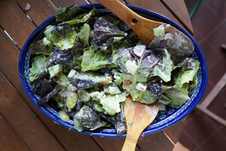 Dill & Grape Salad Recipe - With Tahini Dressing - britstable.com