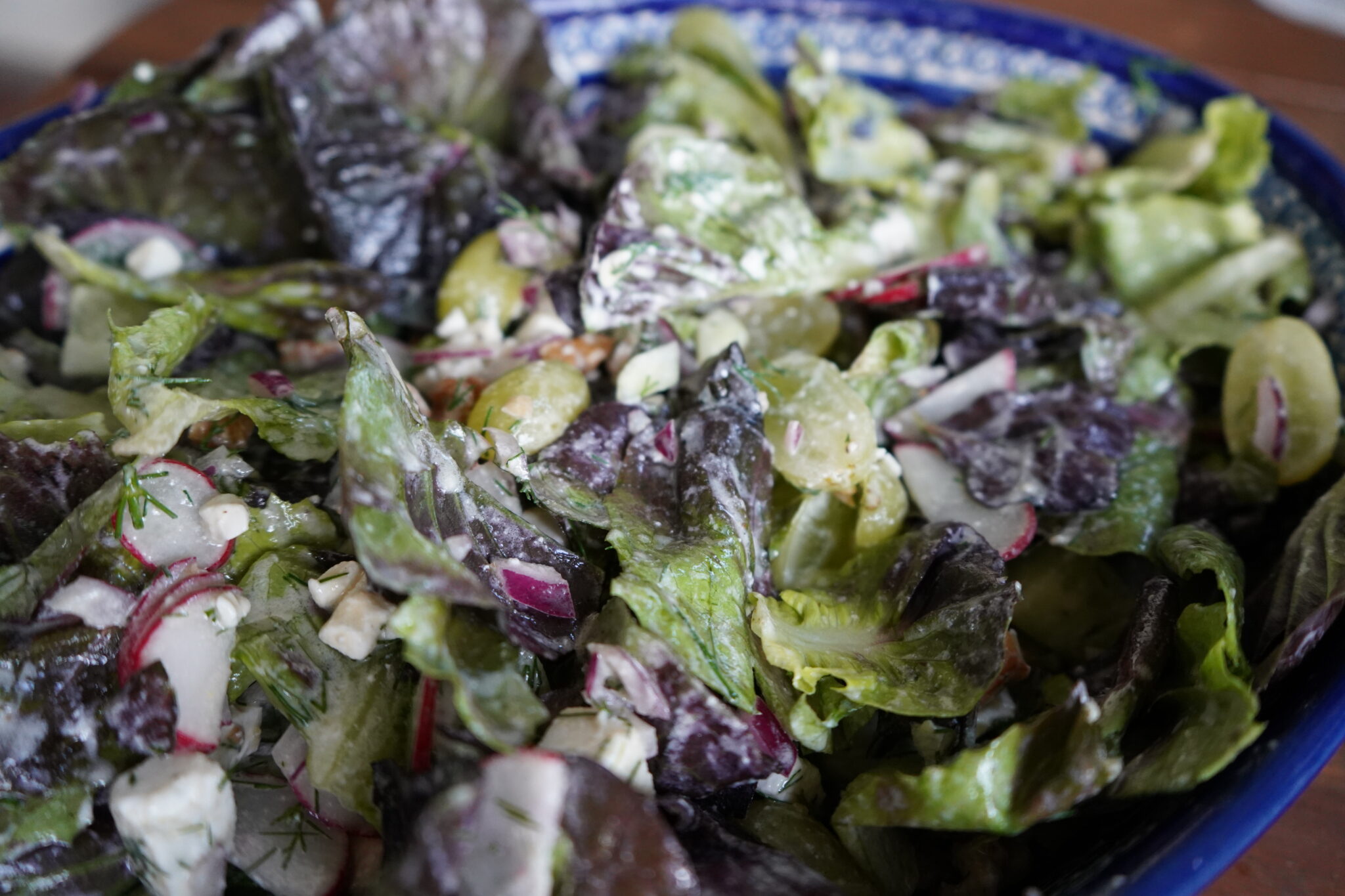 Dill & Grape Salad Recipe - With Tahini Dressing - britstable.com